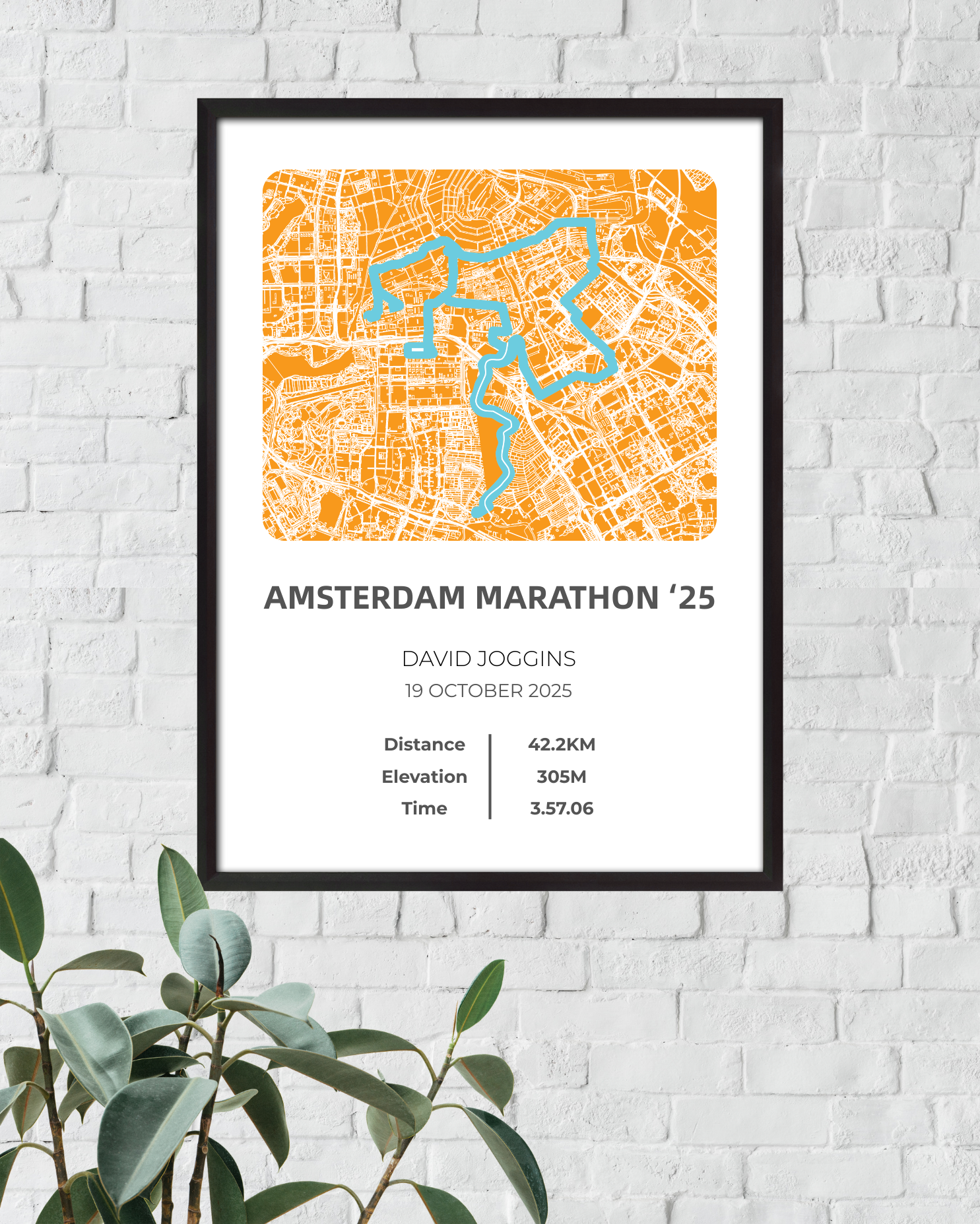 Amsterdam Full Marathon 2025 – Milestone Maps
