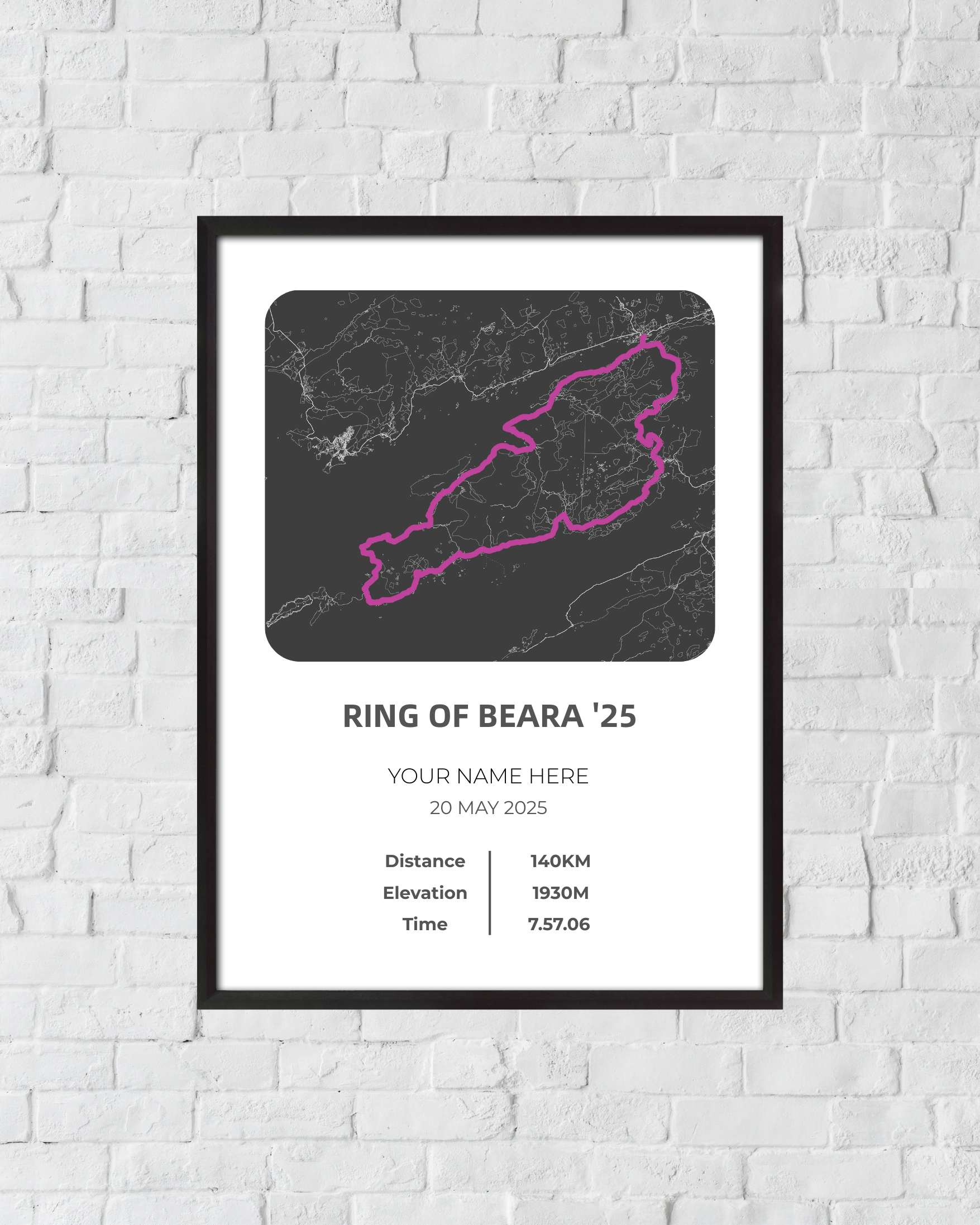 Ring of Beara 140KM 2024 & 2025 – Milestone Maps